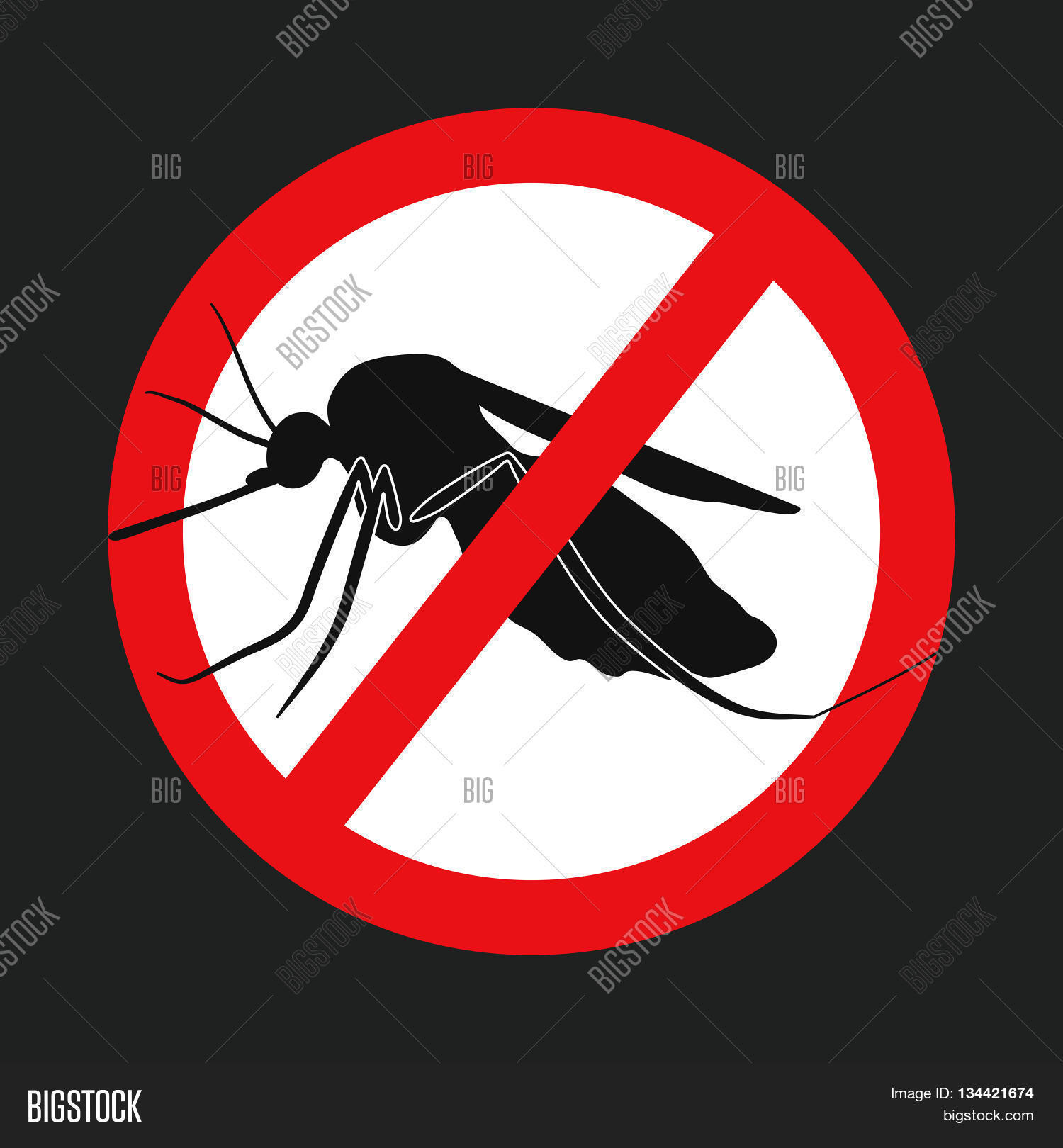 Mosquitoes Stop Sign Vector & Photo (Free Trial) | Bigstock