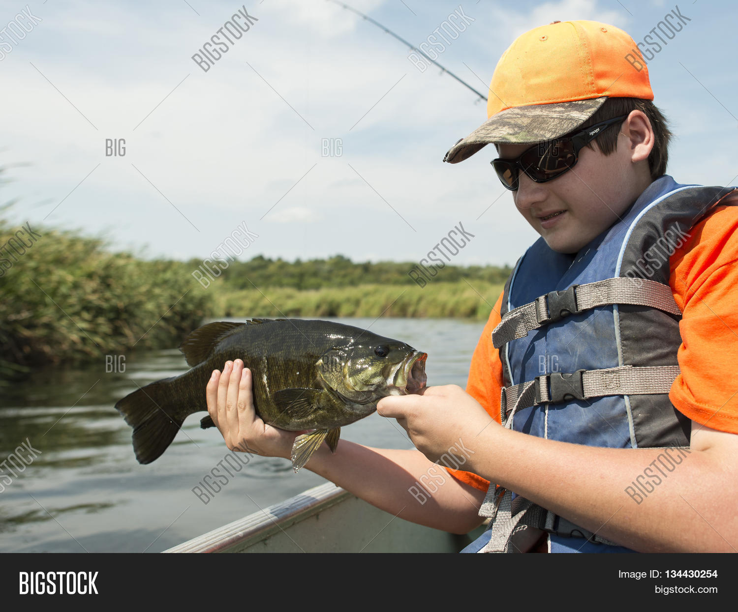 Bass Fisherman Small Image & Photo (Free Trial) | Bigstock