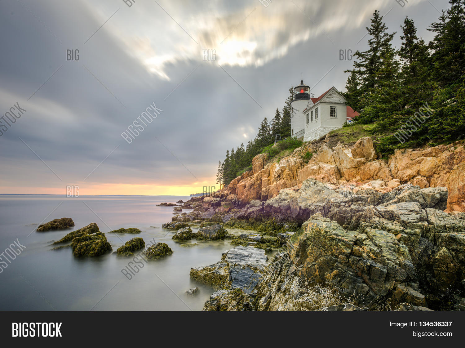Bass Harbor Head Light Image & Photo (Free Trial) | Bigstock
