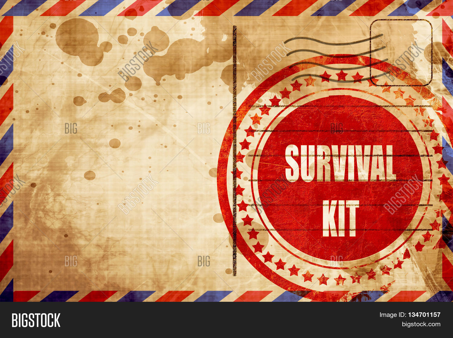 Survival Kit Sign, Red Image & Photo (Free Trial) | Bigstock