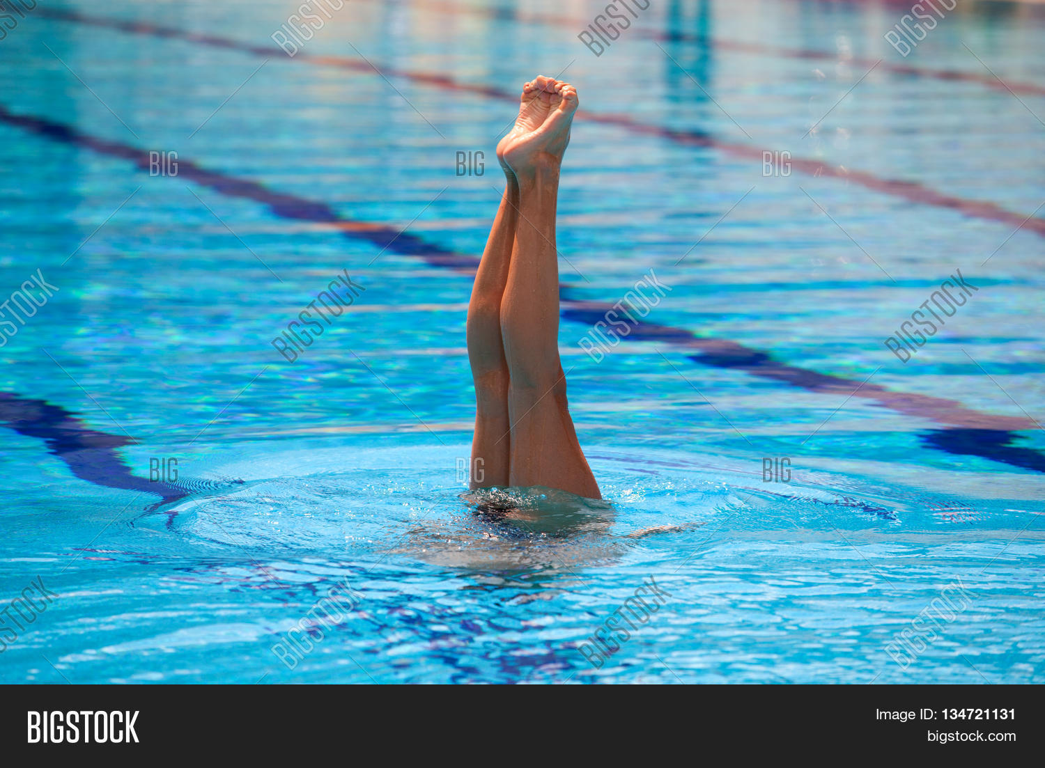 Synchronized Swimmer Image & Photo (Free Trial) | Bigstock