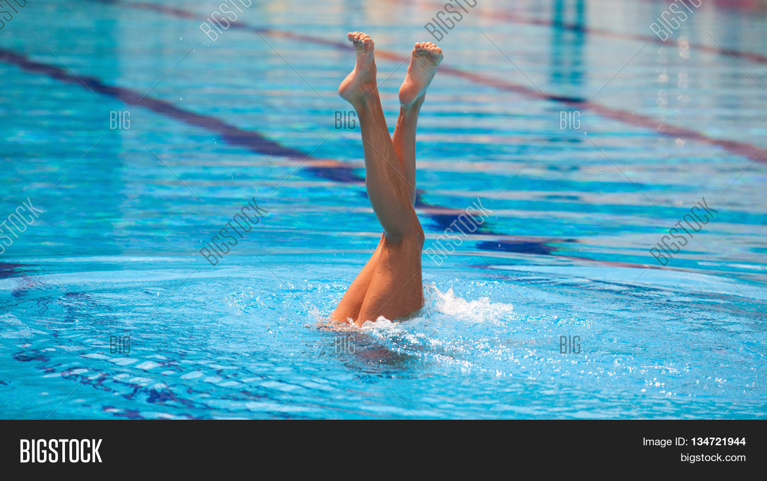 Synchronized Swimmer Image & Photo (Free Trial) | Bigstock