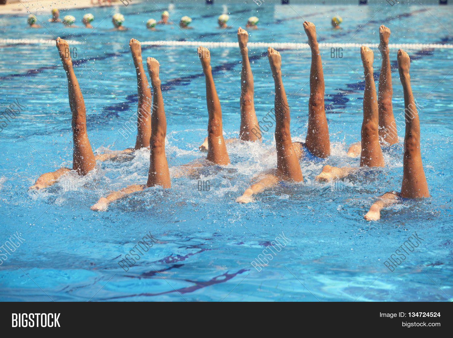 Synchronized Swimmers Image & Photo (Free Trial) | Bigstock
