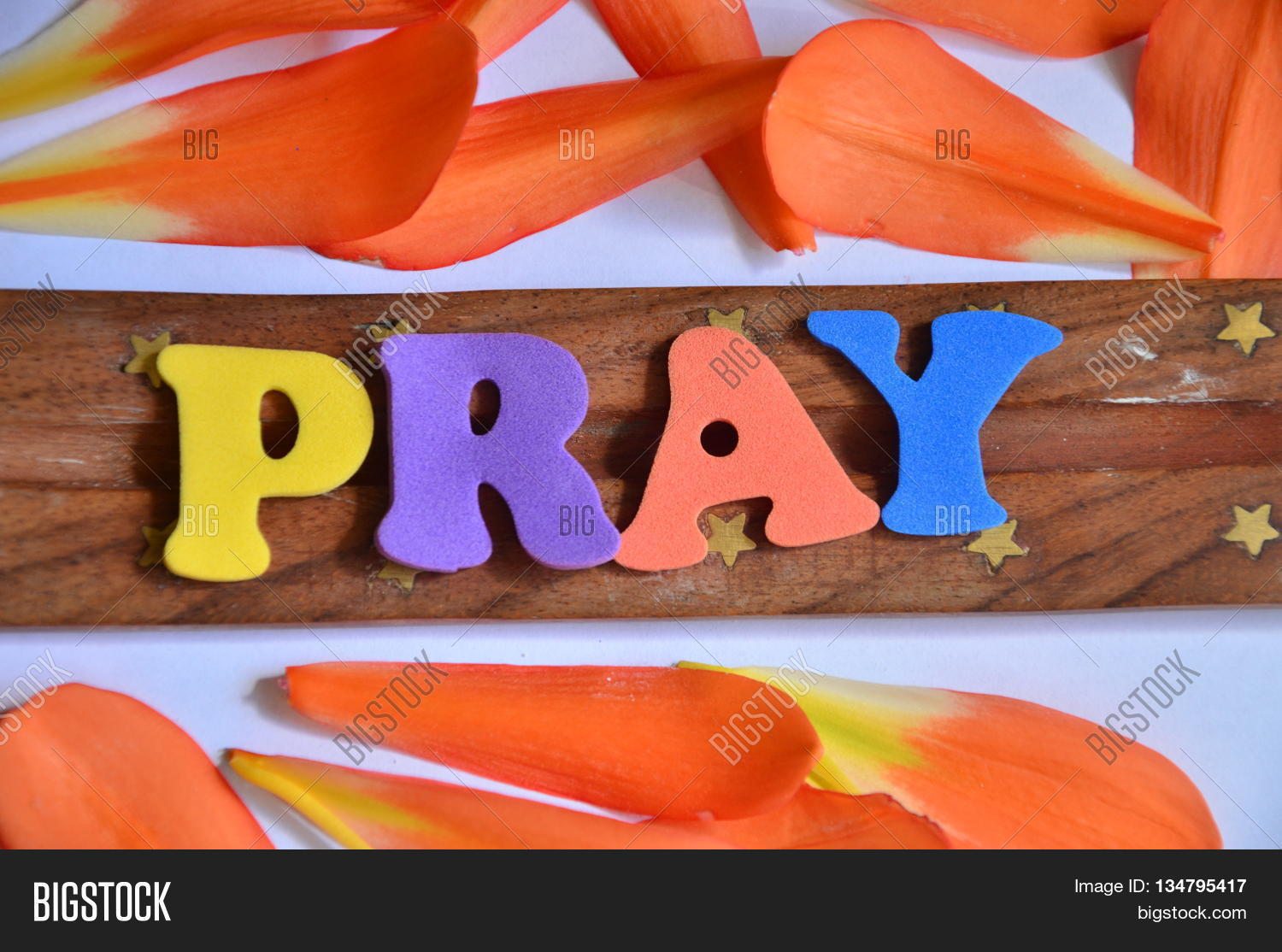 Word Pray On Abstract Image & Photo (Free Trial) | Bigstock