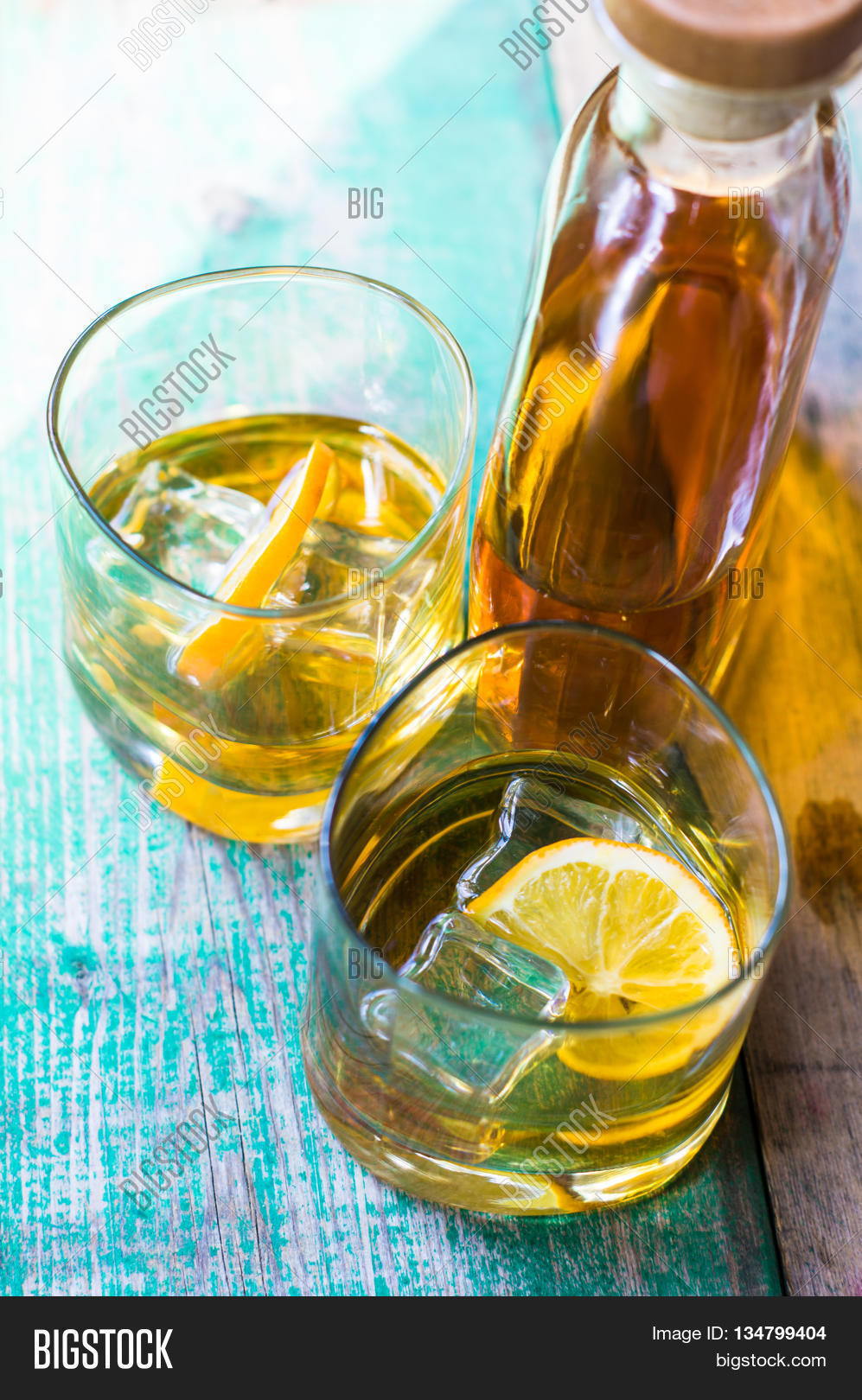 Glass Wiskey, Lemon Image & Photo (Free Trial) | Bigstock