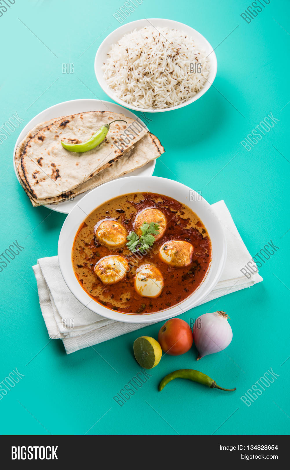 Egg Curry Roti/chapati Image & Photo (Free Trial) | Bigstock