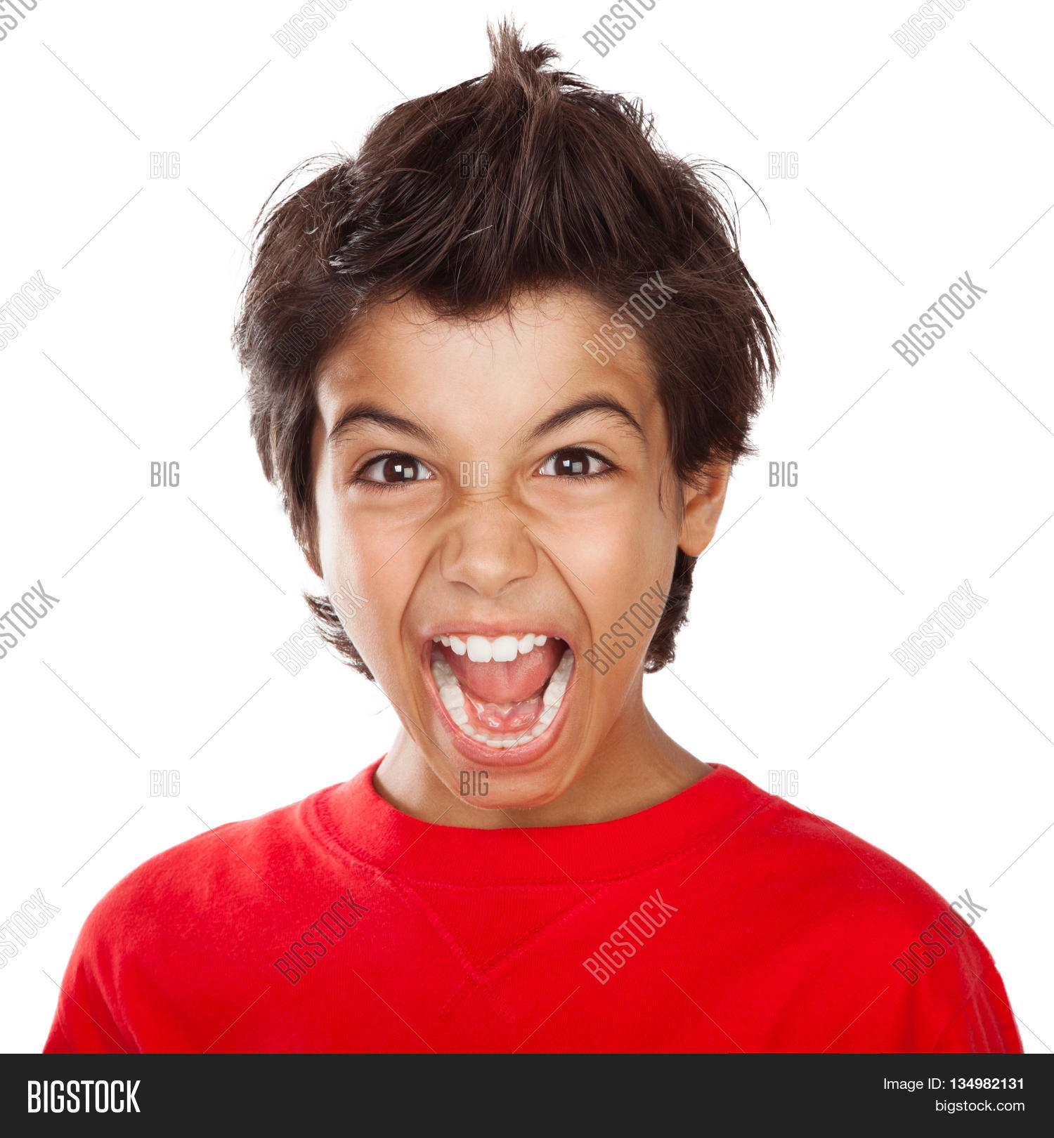 Portrait Mad Boy Image & Photo (Free Trial) | Bigstock