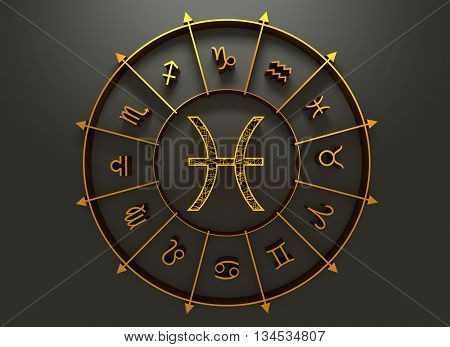Fish Astrology Sign. Image & Photo (Free Trial) | Bigstock