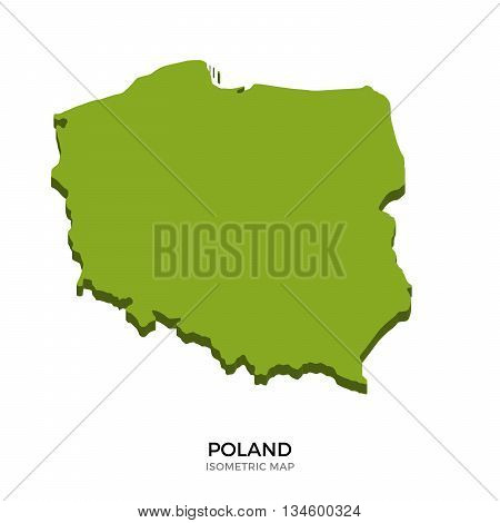 Isometric Map Poland Vector & Photo (Free Trial) | Bigstock