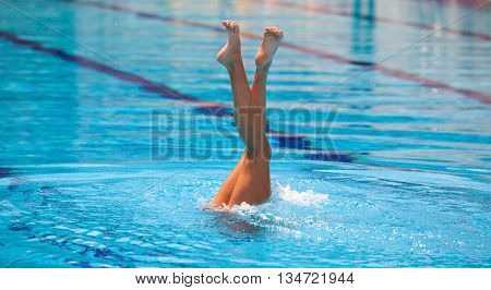 Synchronized Swimmer Image & Photo (Free Trial) | Bigstock