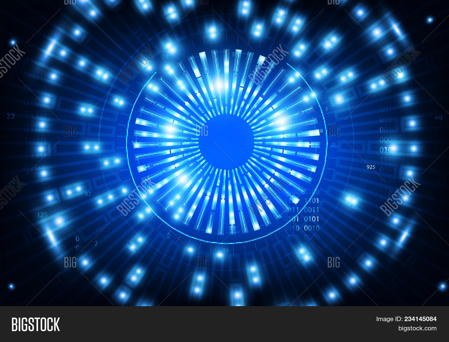 Hi Tech Eye Neon Vector & Photo (Free Trial) | Bigstock