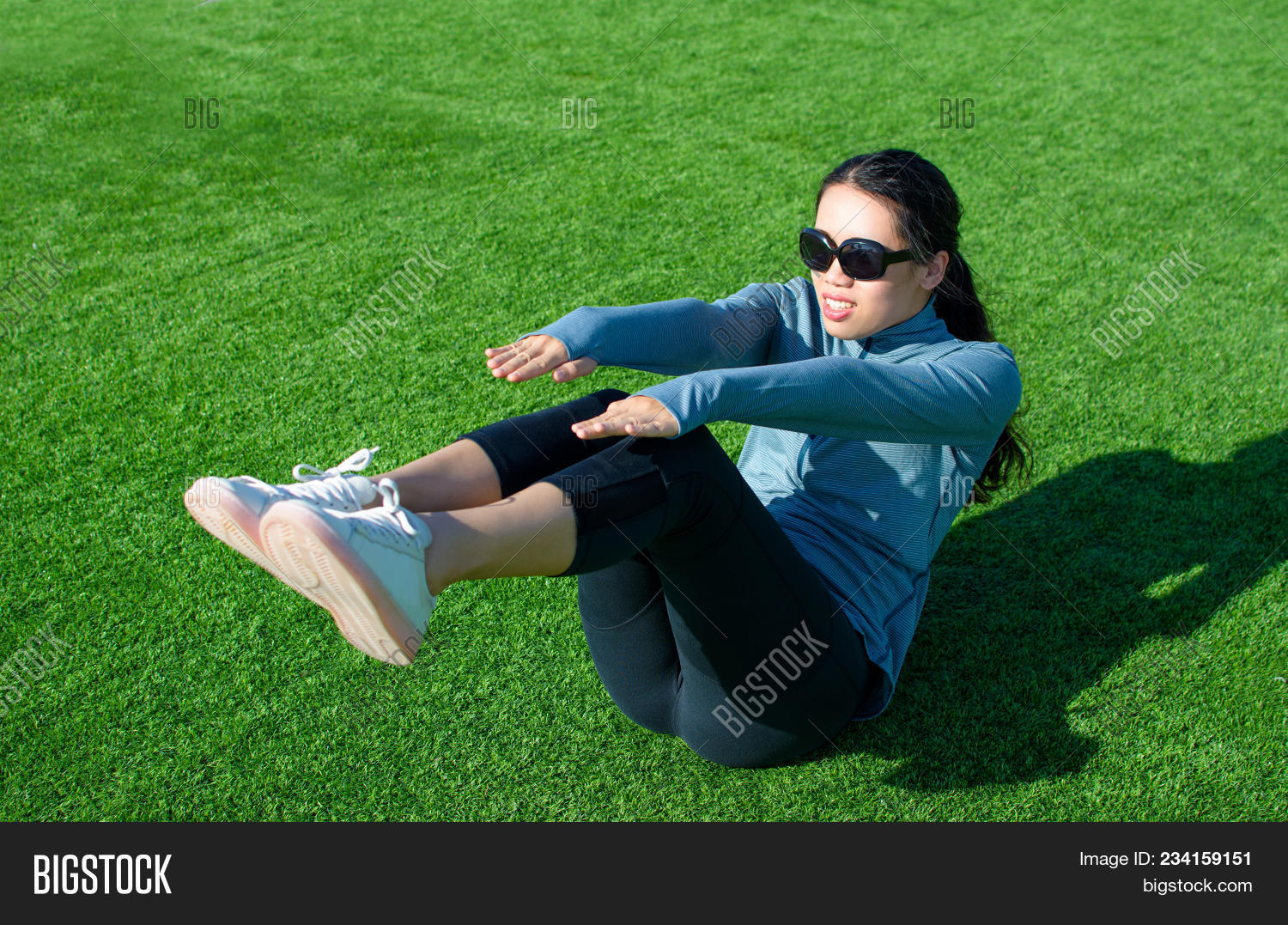 Girl Doing Situps On Image & Photo (Free Trial) | Bigstock