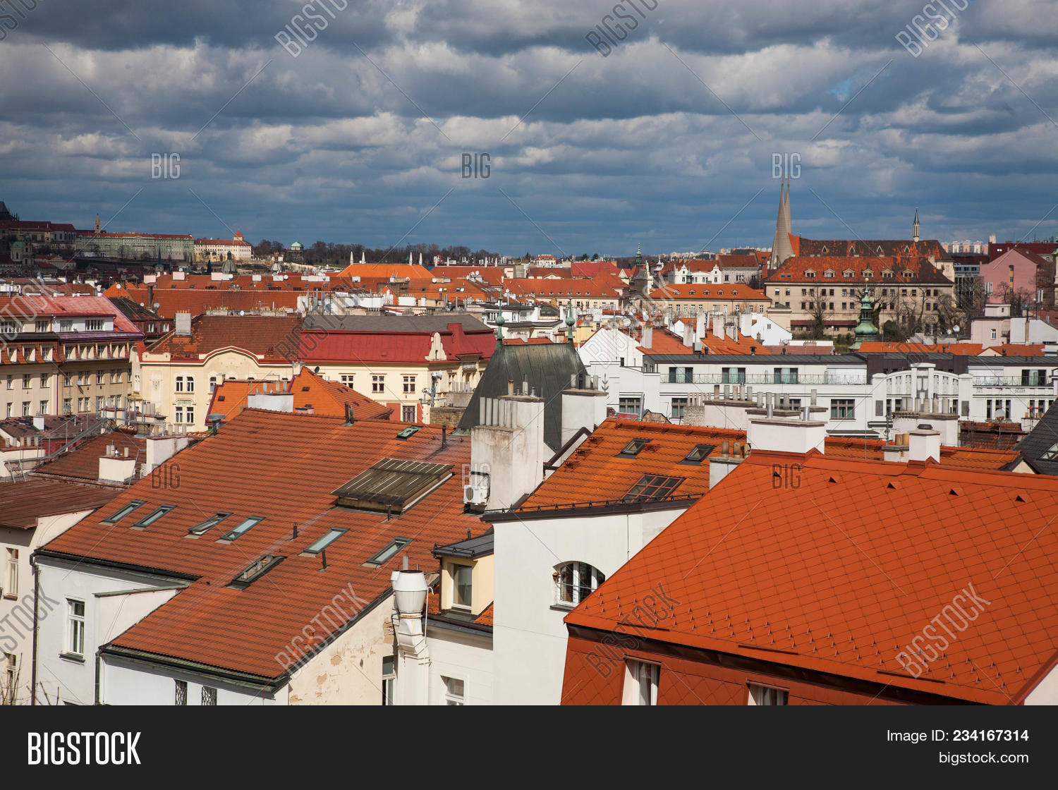 Prague Rooftop Scene Image & Photo (Free Trial) | Bigstock