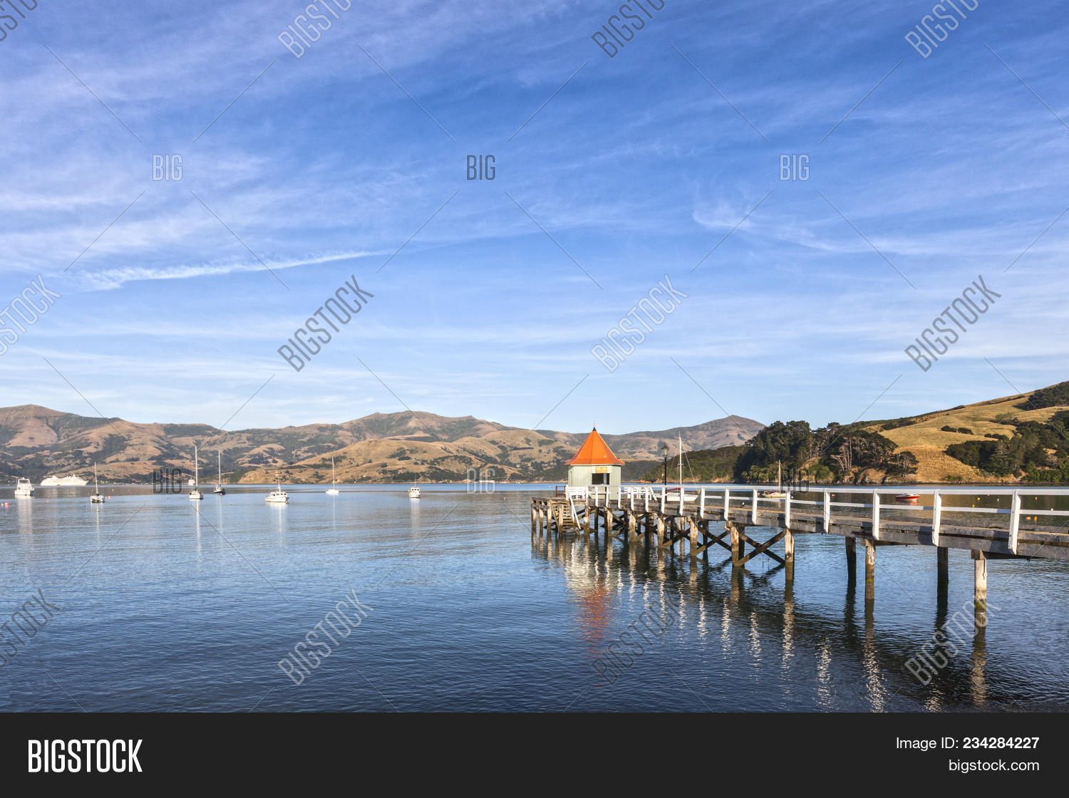 Jetty Akaroa, On Image & Photo (Free Trial) | Bigstock