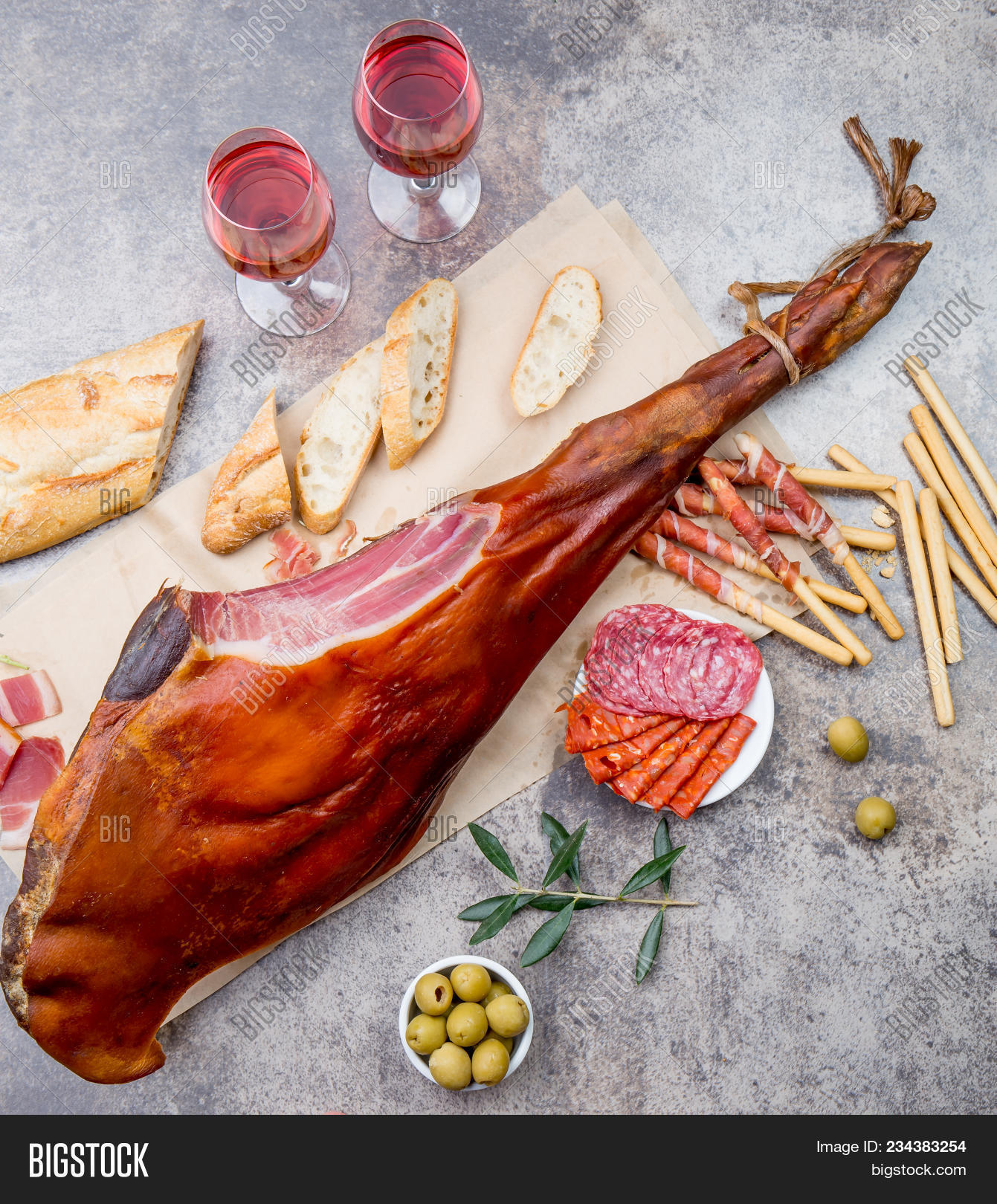 Whole Leg Ham Jamon Image & Photo (Free Trial) | Bigstock