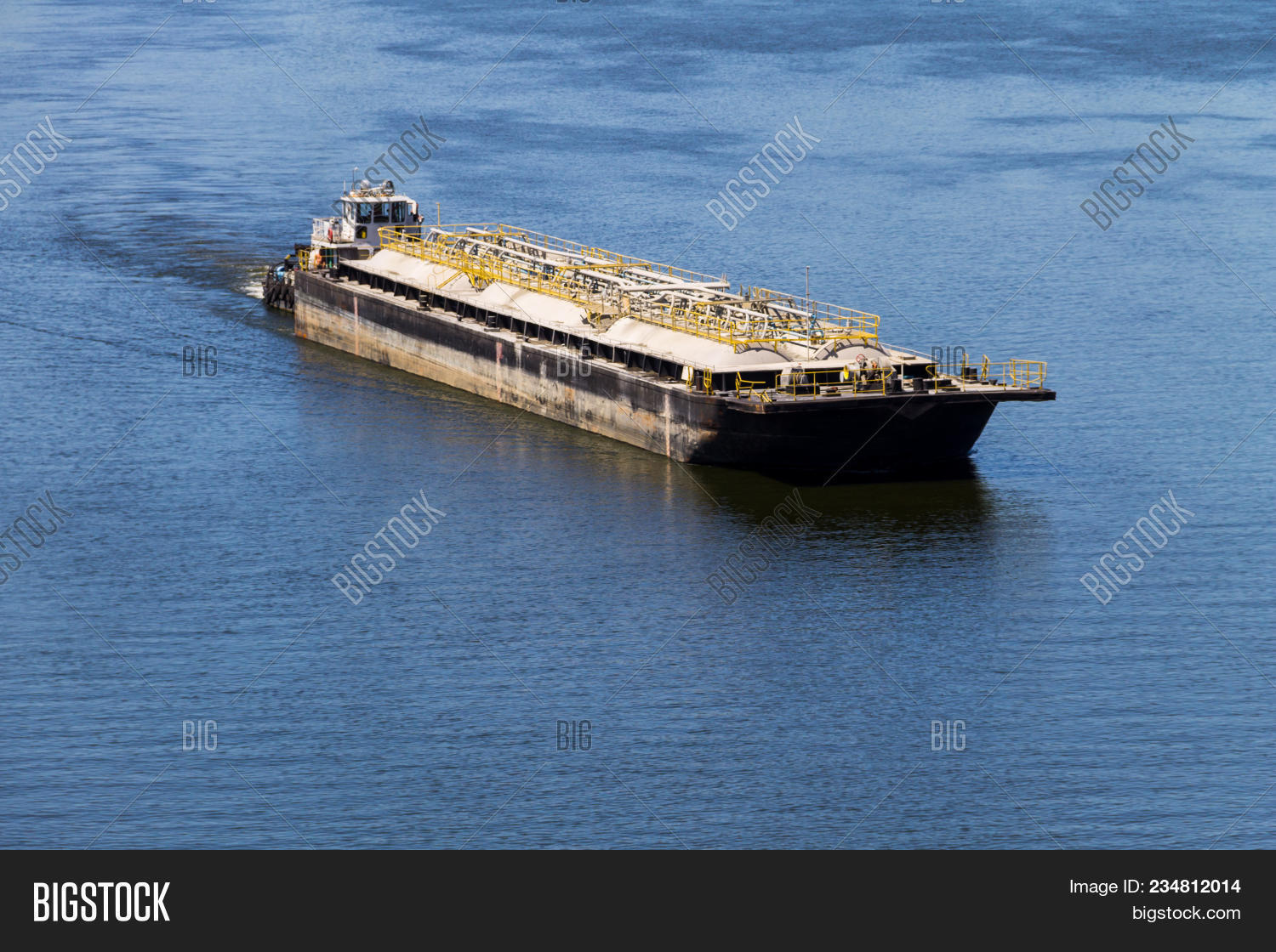 Barge Floating On Image & Photo (Free Trial) | Bigstock