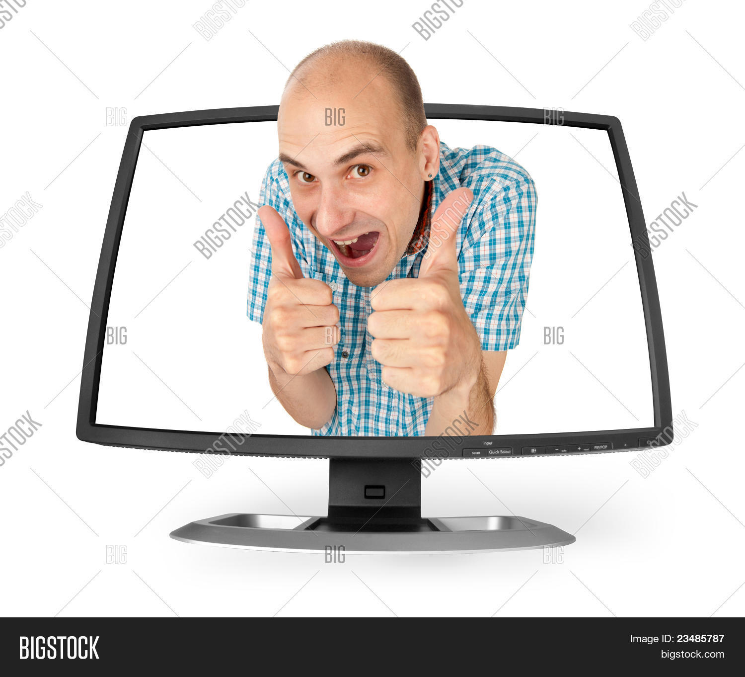 Man Making Thumbs Sign Image & Photo (Free Trial) | Bigstock