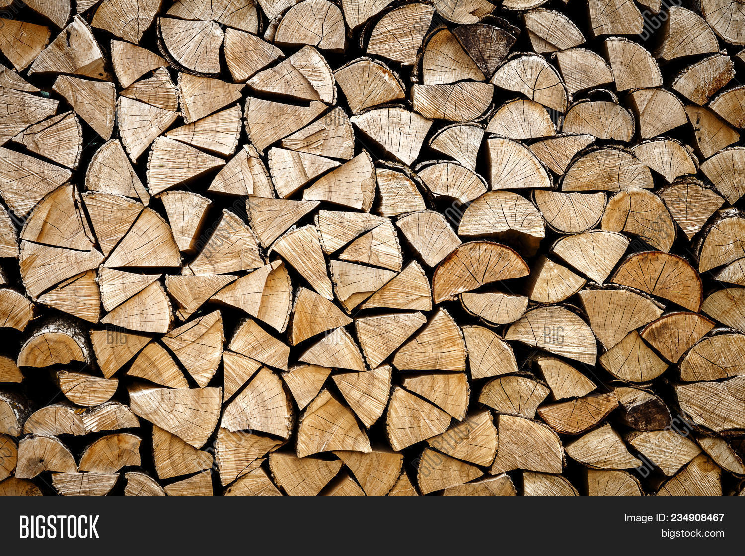 Chopped Logs Winter Image & Photo (Free Trial) | Bigstock