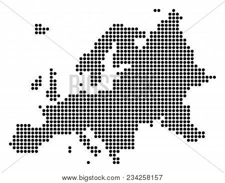 Dotted Europe Map. Vector & Photo (Free Trial) | Bigstock