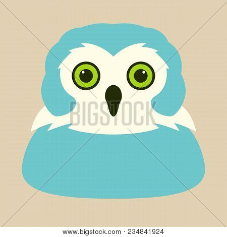 Owl Bird Face Vector Vector & Photo (Free Trial) | Bigstock