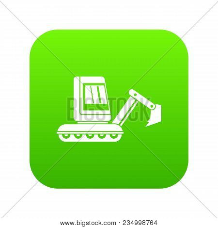 Mini Excavator Icon Vector & Photo (Free Trial) | Bigstock