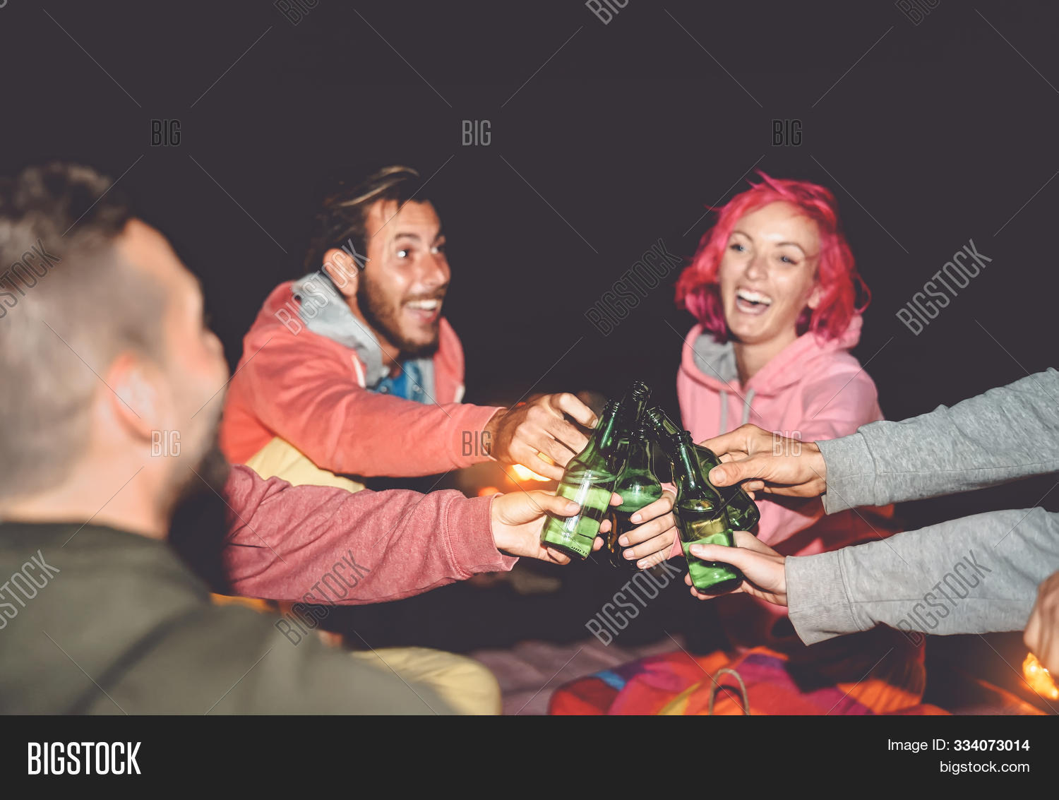 Happy Friends Toasting Image & Photo (Free Trial) | Bigstock