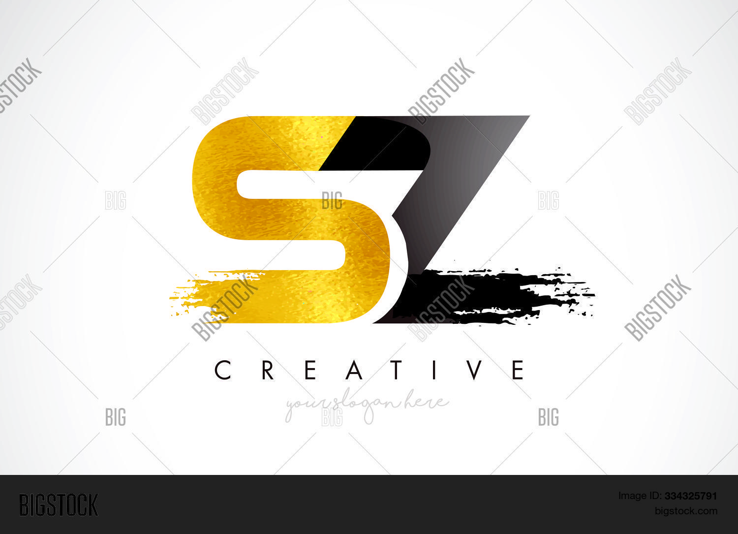 Sz Letter Design Vector & Photo (Free Trial) | Bigstock