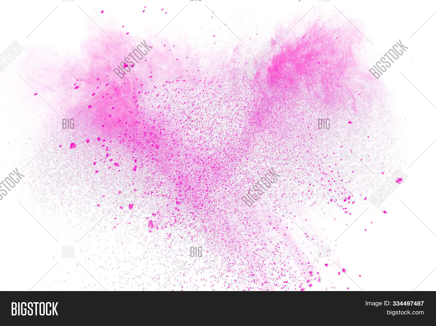 Pink Powder Explosion Image And Photo Free Trial Bigstock