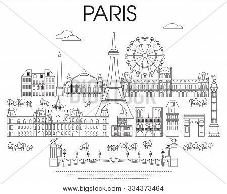 Panoramic Line Art Vector & Photo (Free Trial) | Bigstock
