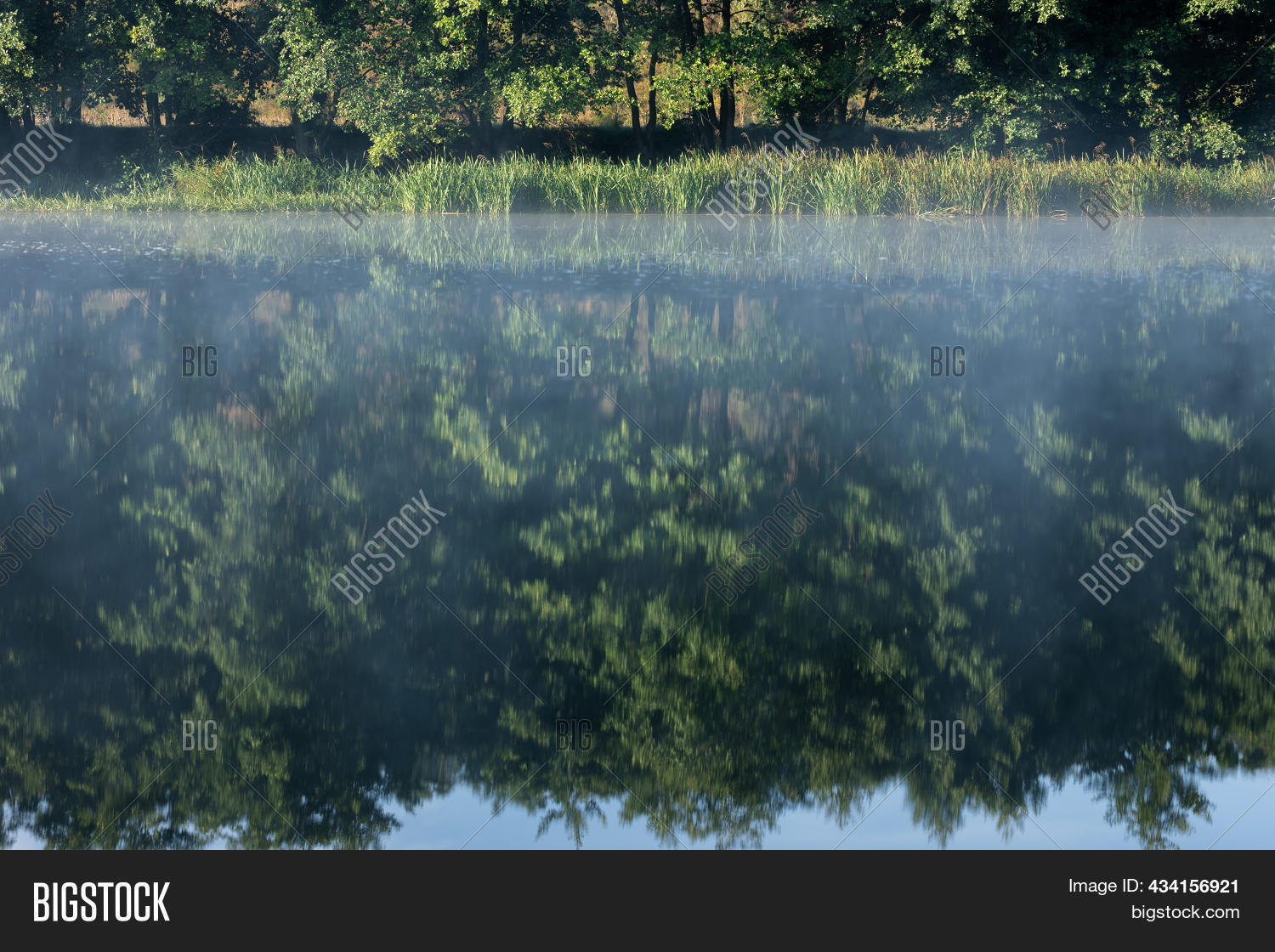 Fog Over River Dawn Image & Photo (Free Trial) | Bigstock