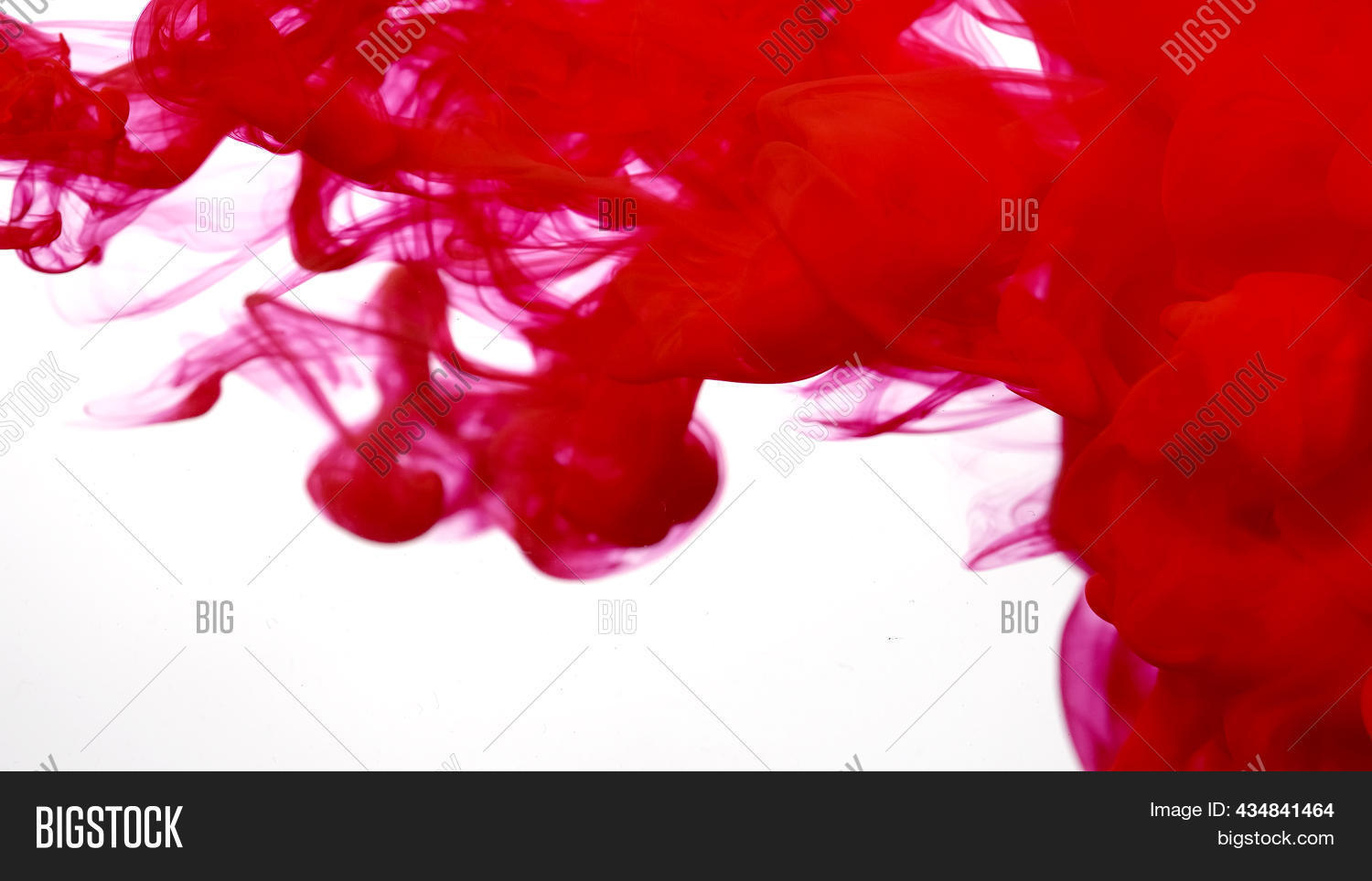 Blood-red Cloud Ink On Image & Photo (Free Trial) | Bigstock
