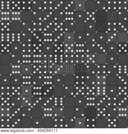 Black Domino Pieces Vector & Photo (Free Trial) | Bigstock