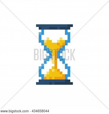 Pixel Icon Hourglass Vector & Photo (Free Trial) | Bigstock