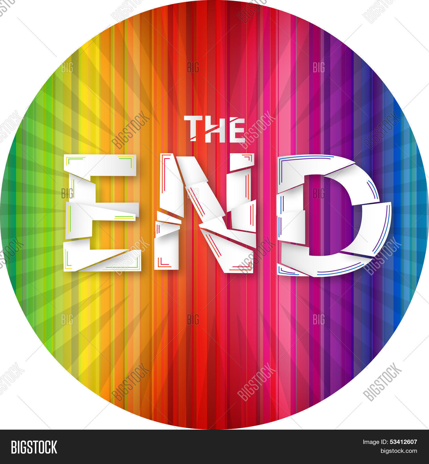 Words " End" On Vector & Photo (Free Trial) | Bigstock