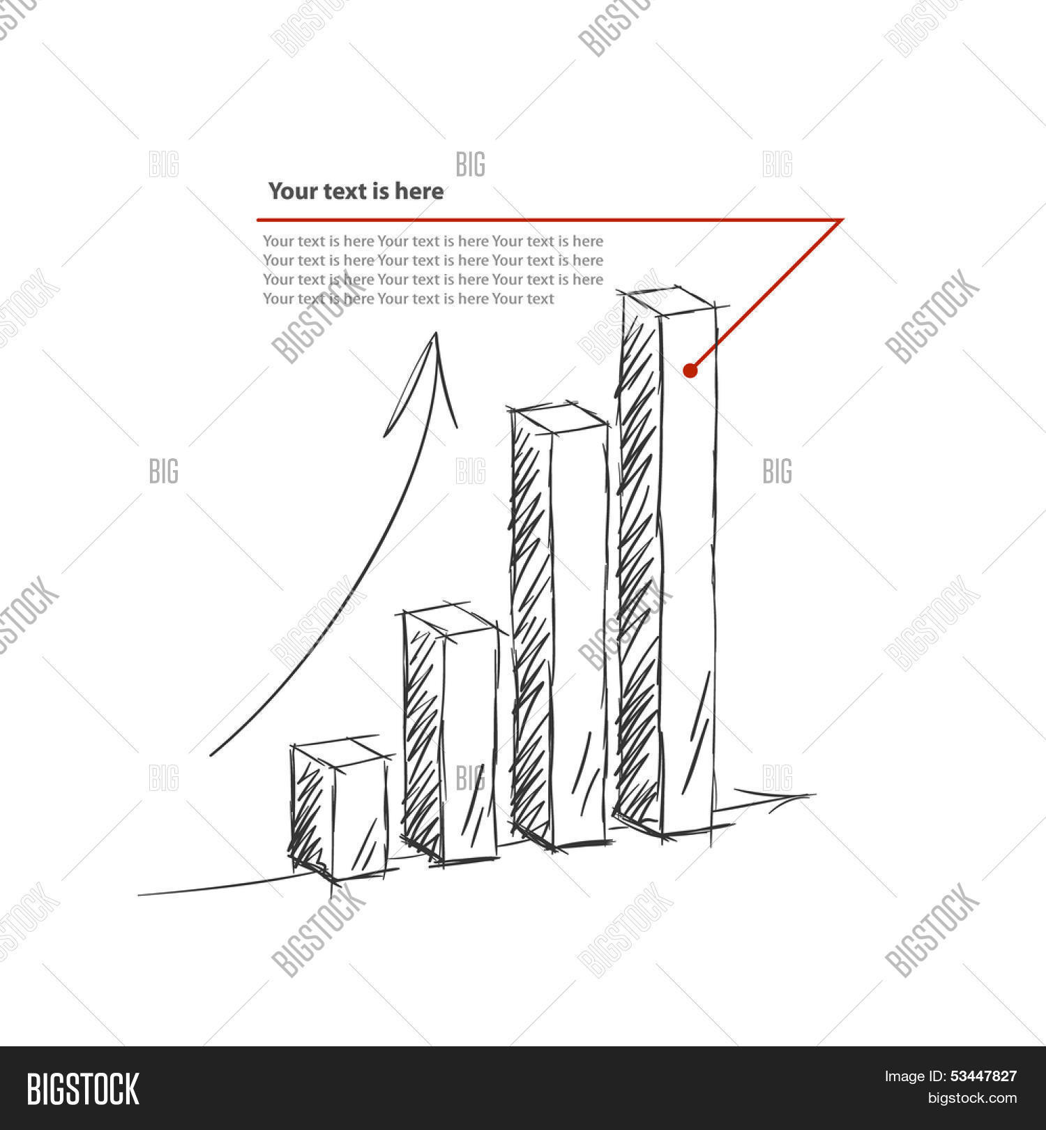 3d Chart Hand Drawn Vector & Photo (Free Trial) | Bigstock