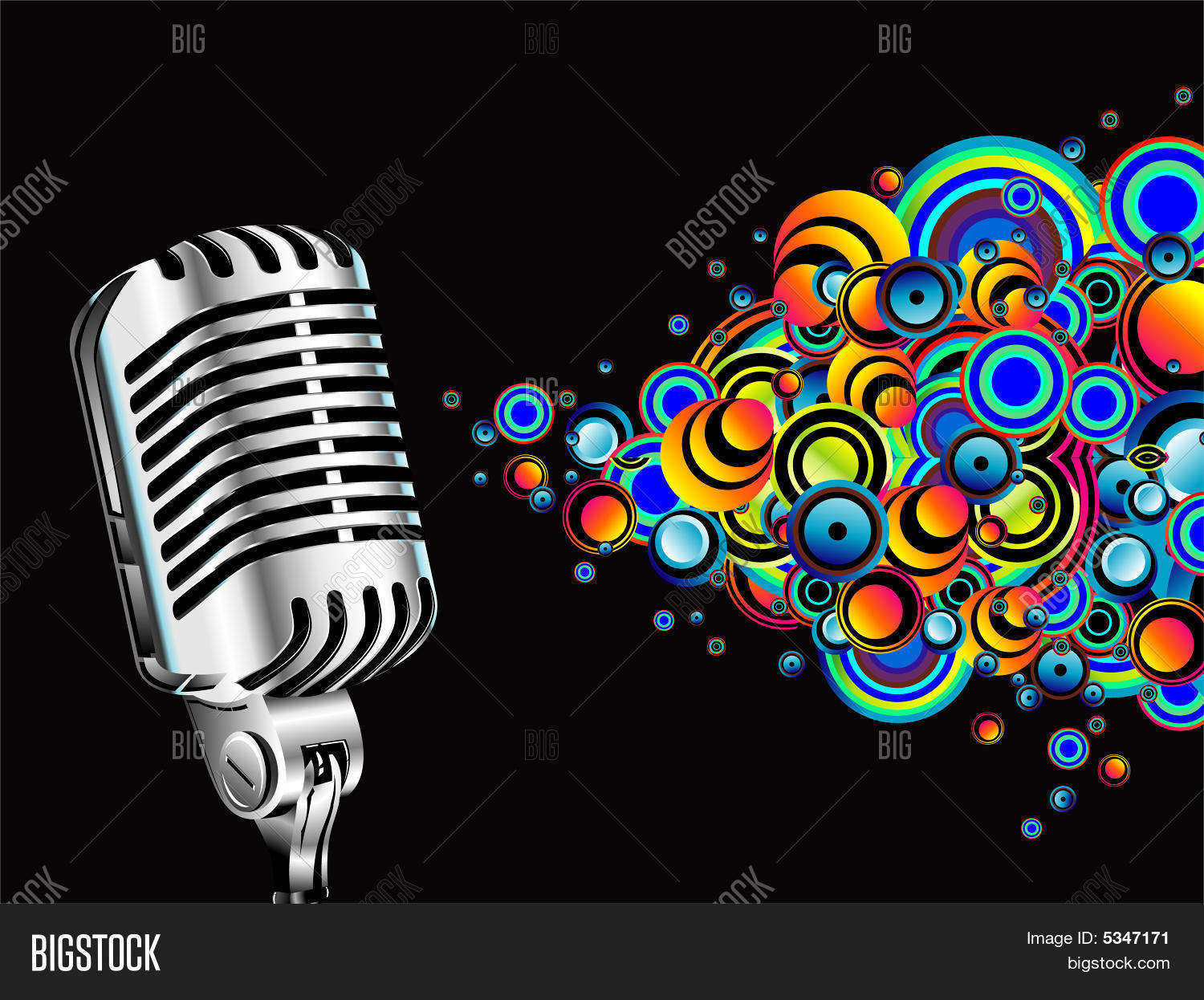 Magic Retro Microphone Image & Photo (Free Trial) | Bigstock