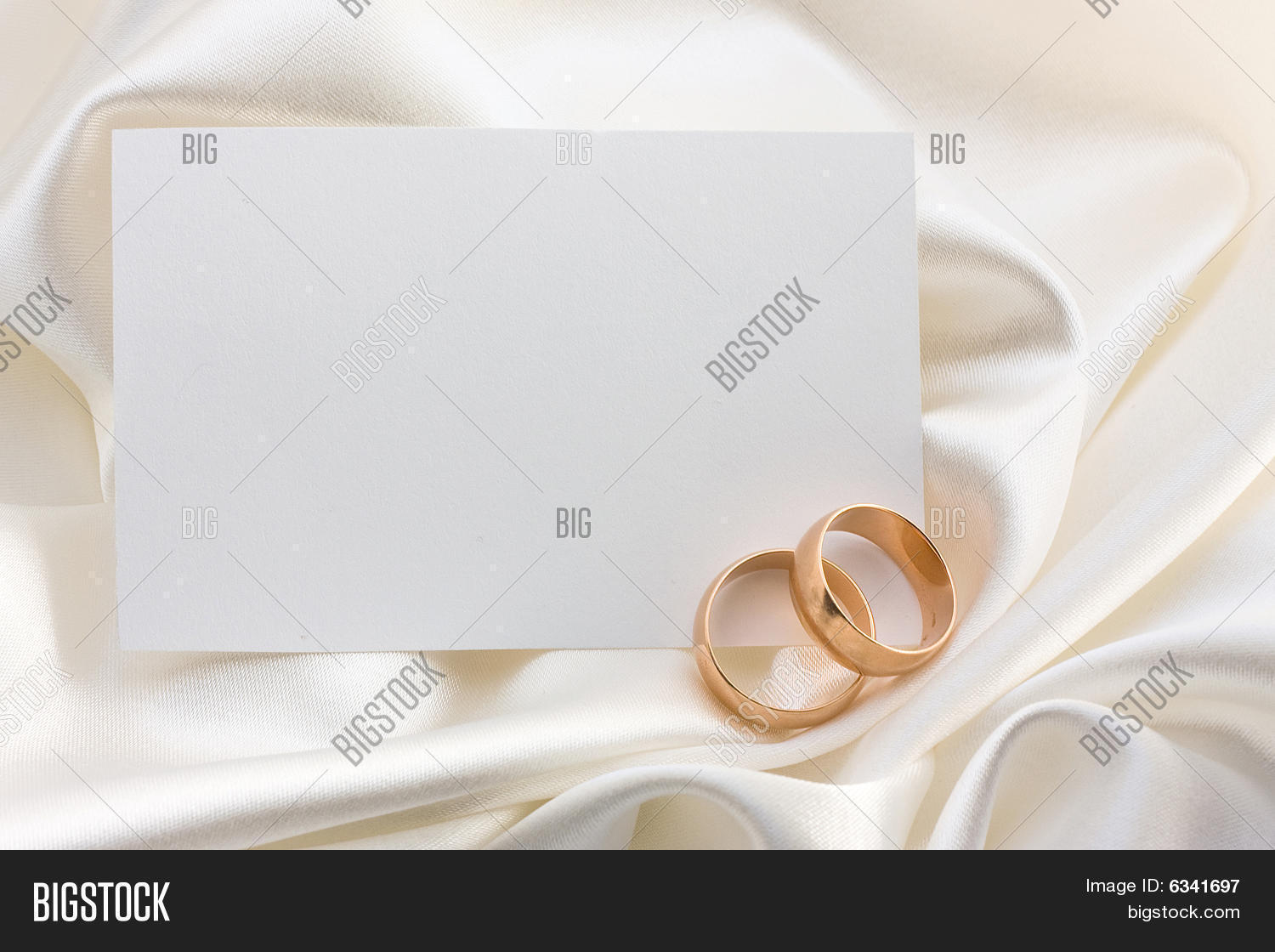 Two Wedding Rings Card Image & Photo (Free Trial) | Bigstock