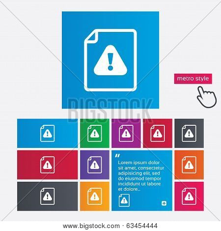 File Attention Sign Vector & Photo (Free Trial) | Bigstock