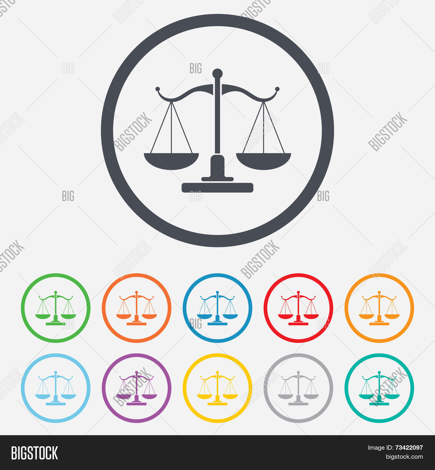 Scales Justice Sign Vector & Photo (Free Trial) | Bigstock