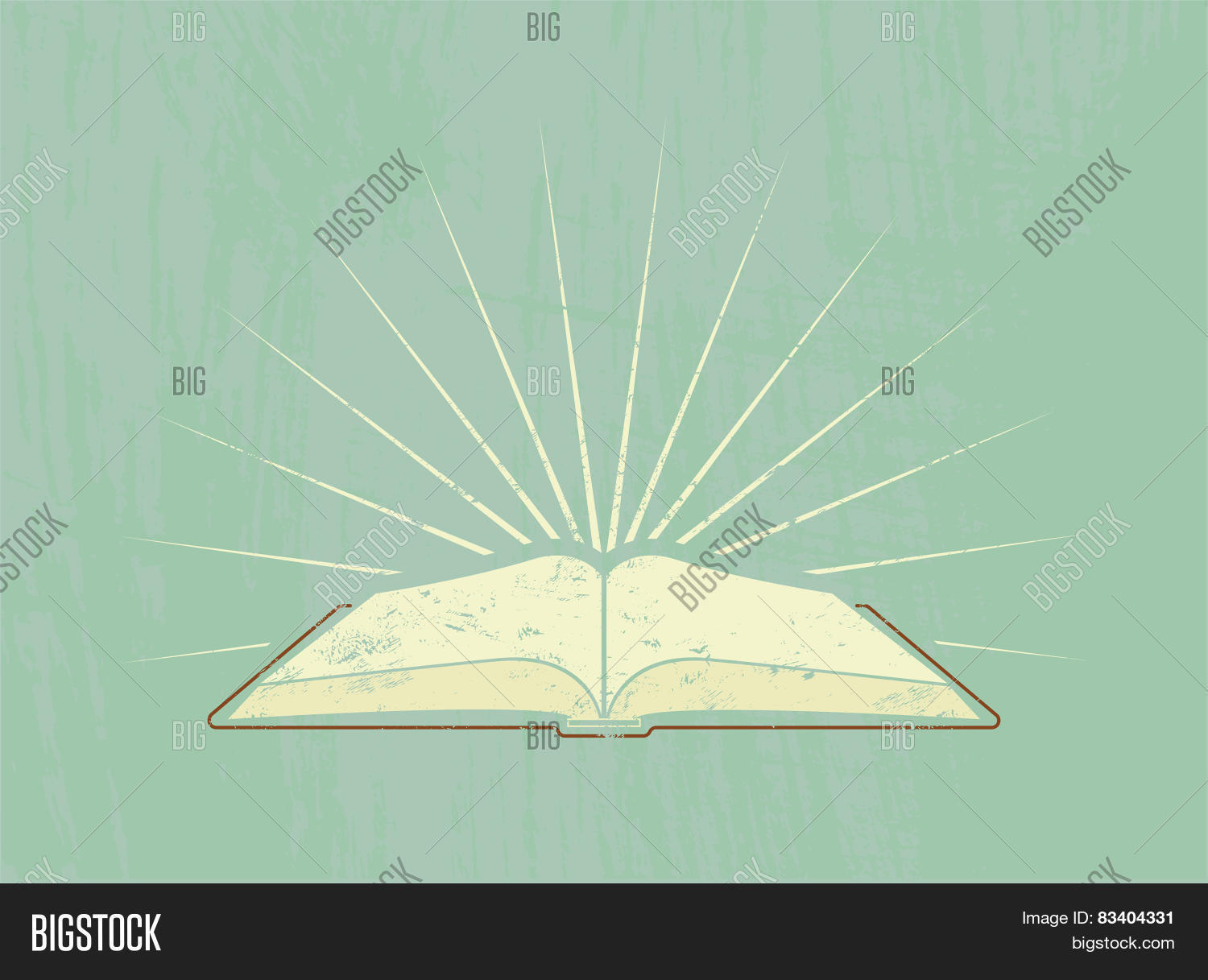 Open Book Rays. Vector & Photo (Free Trial) | Bigstock
