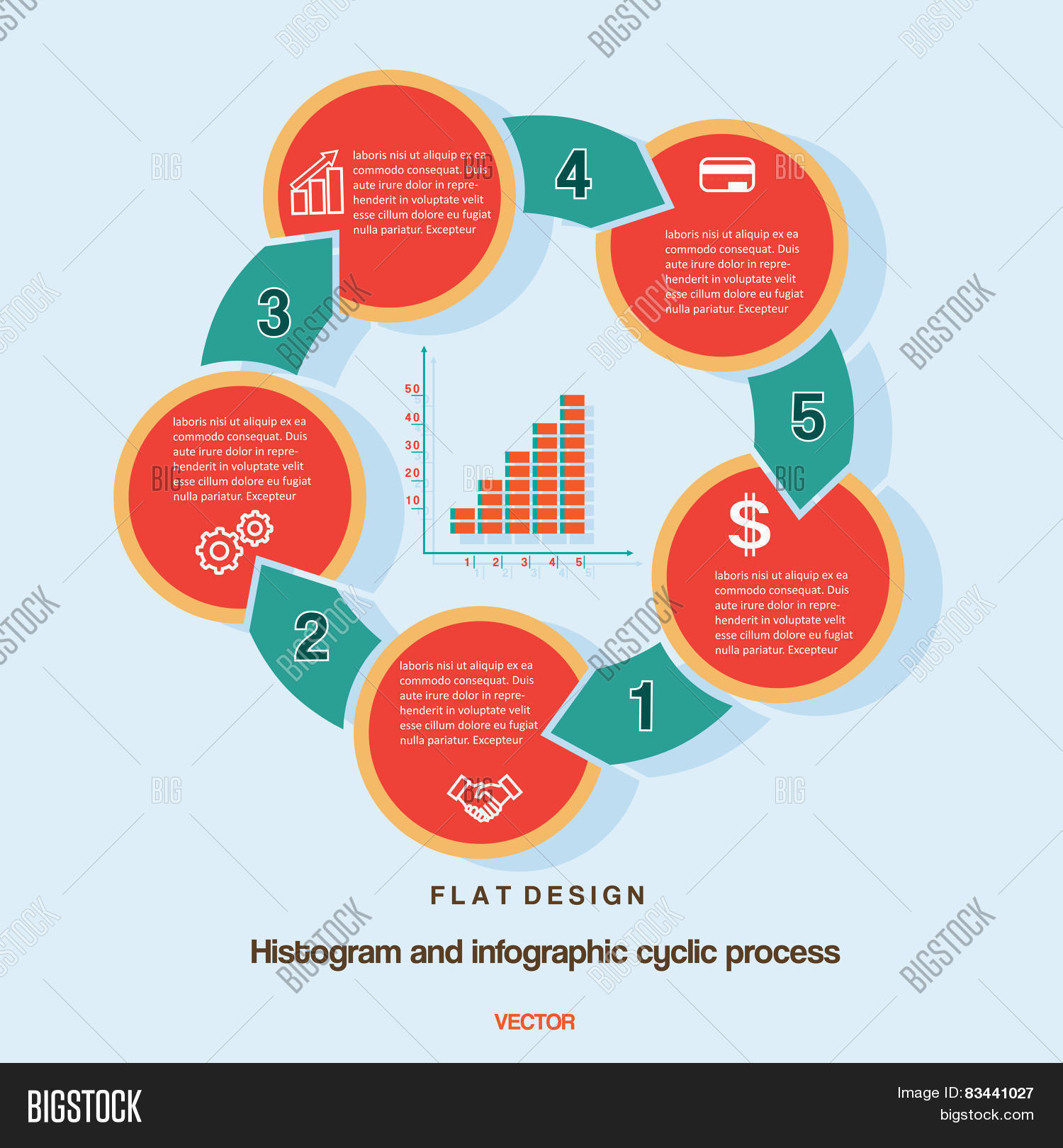 Histogram Infographic Vector & Photo (Free Trial) | Bigstock