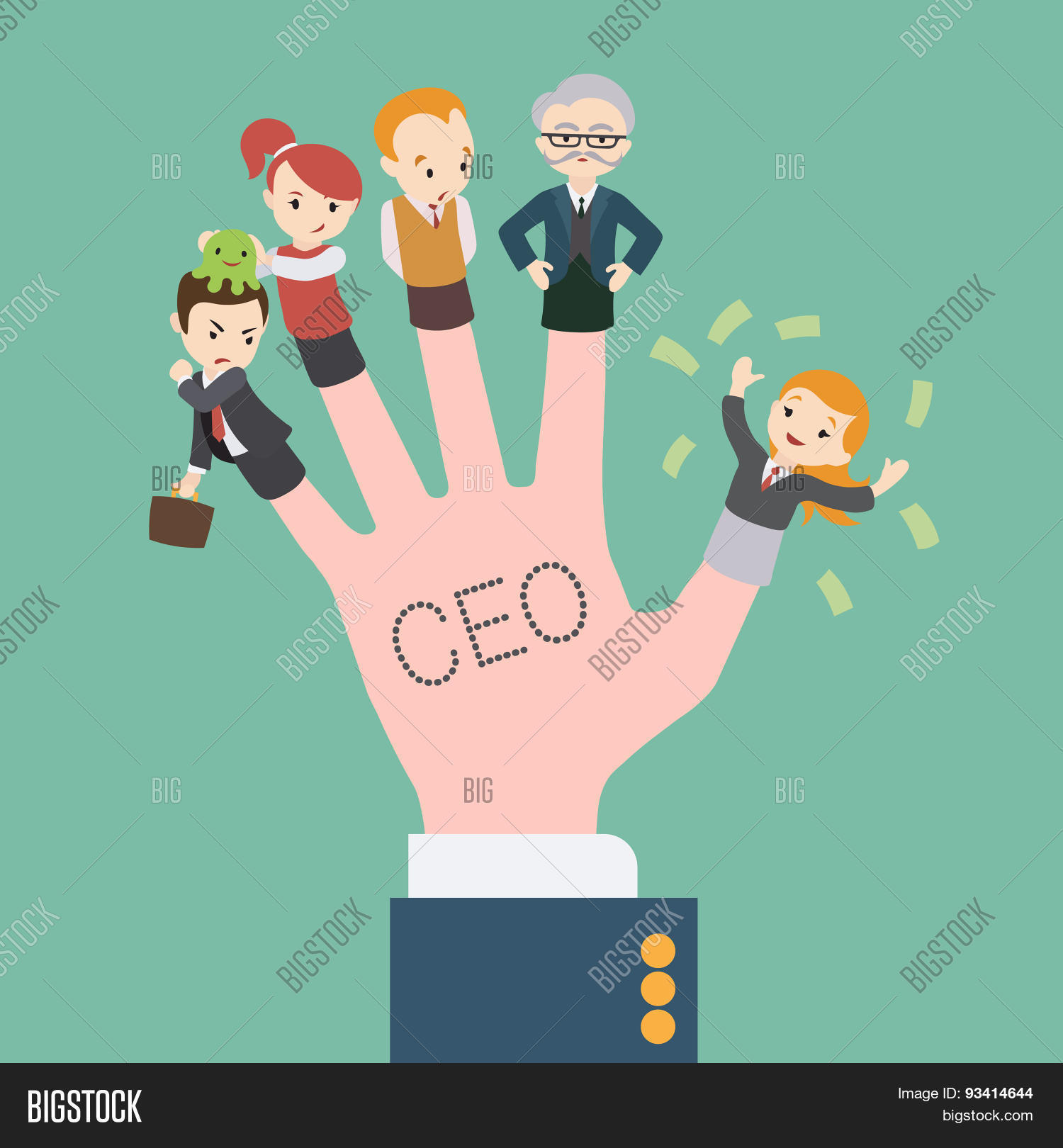 Vector y foto Hand CEO (prueba gratis) | Bigstock