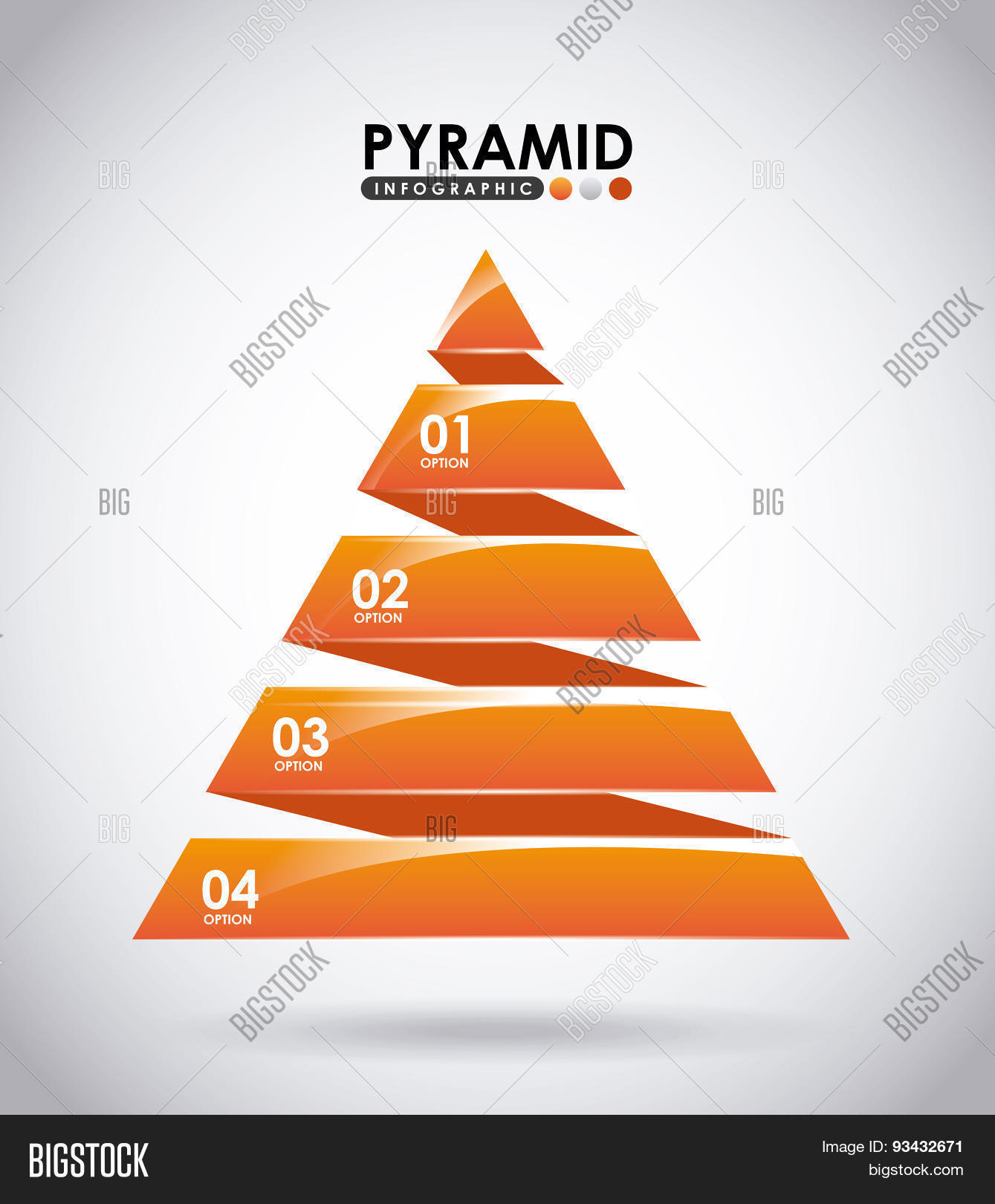 Pyramid Infographic Vector & Photo (Free Trial) | Bigstock