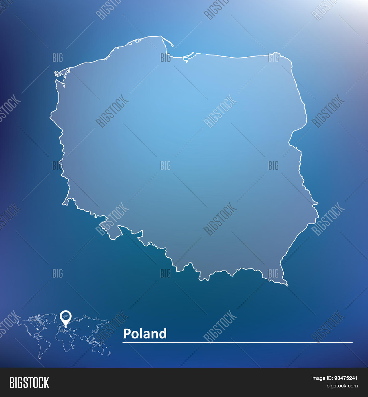 Map Poland - Vector Vector & Photo (Free Trial) | Bigstock