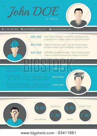 Modern Resume Vector & Photo (Free Trial) | Bigstock