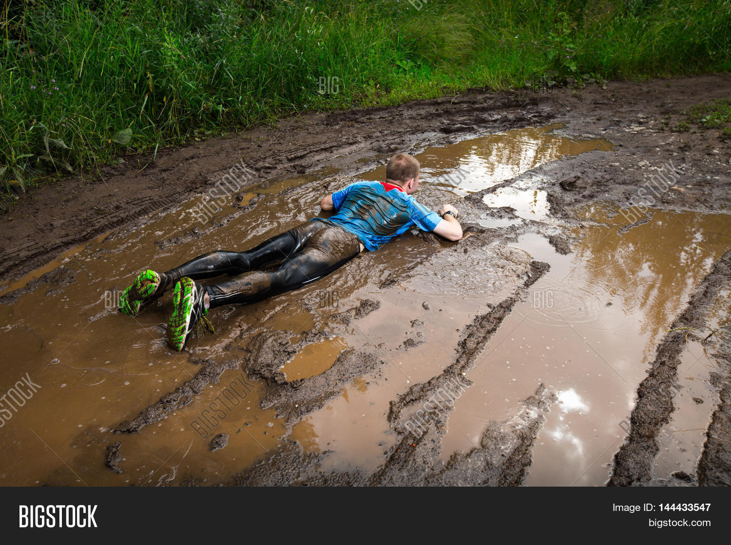 Athlete Fall Down Image And Photo Free Trial Bigstock