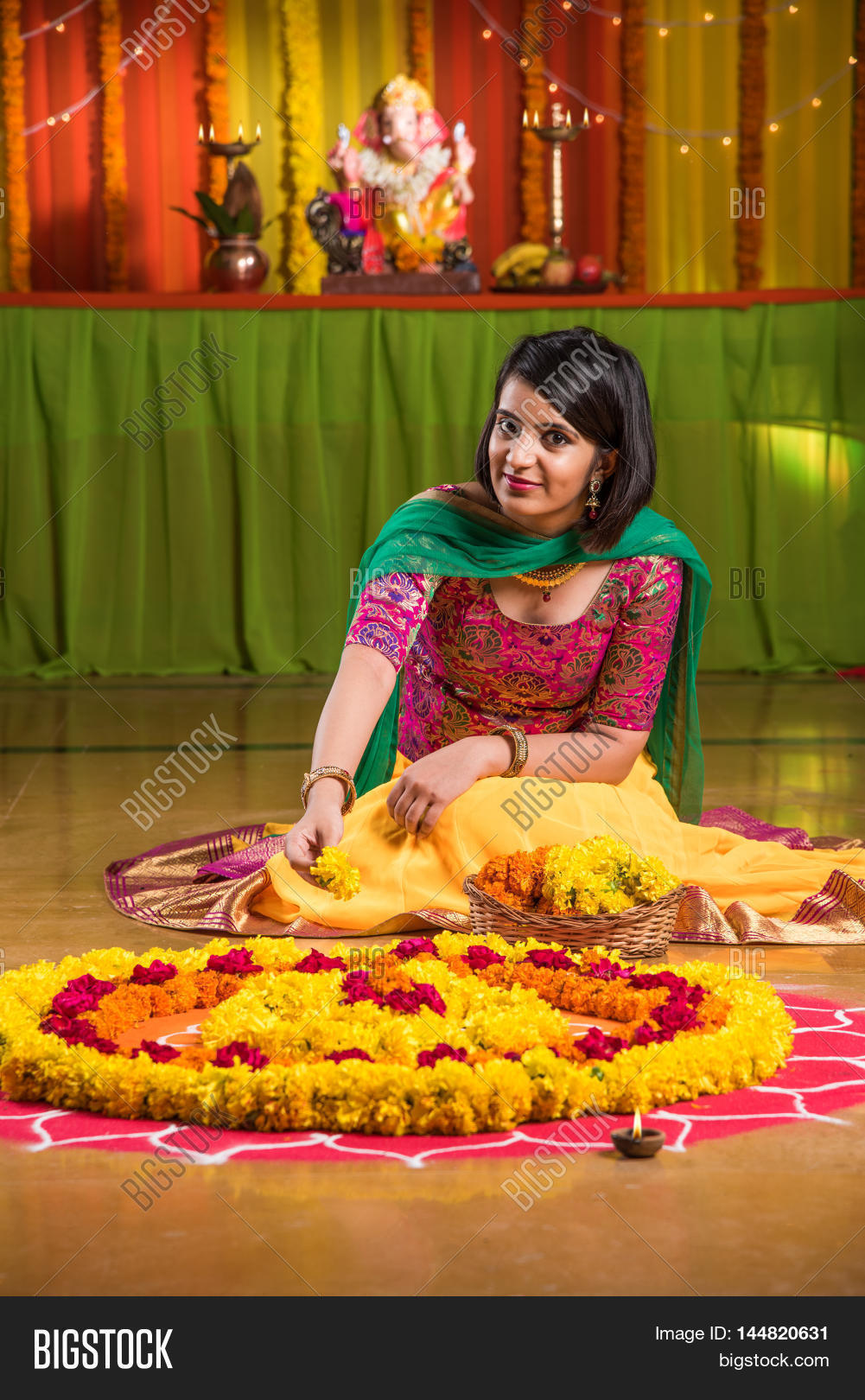 Indian Girl Making Image & Photo (Free Trial) | Bigstock