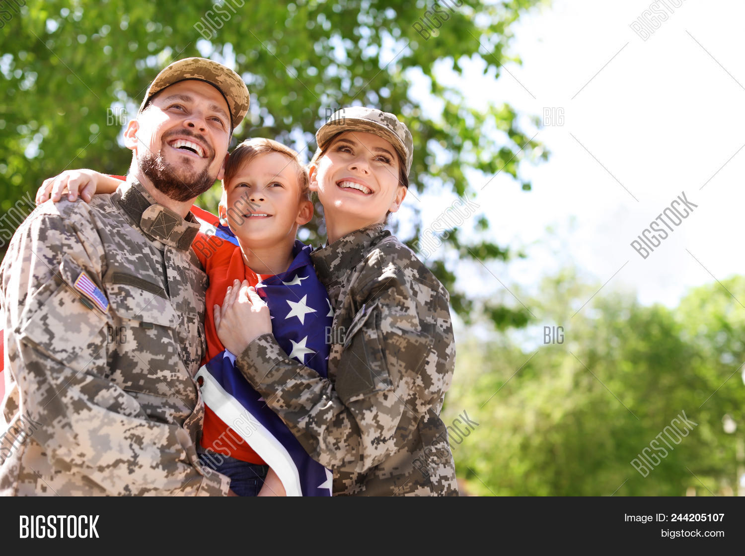Happy Military Family Image & Photo (Free Trial) | Bigstock