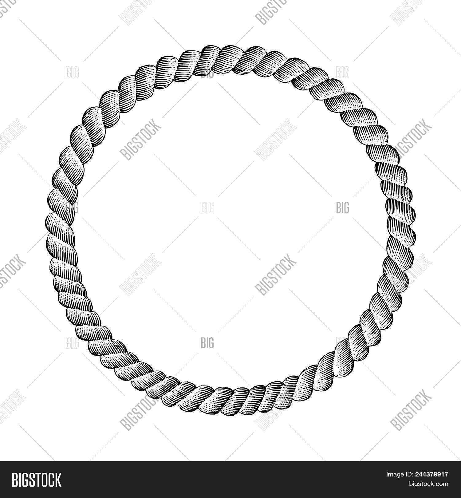 Rope Circle Hand Vector & Photo (Free Trial) | Bigstock