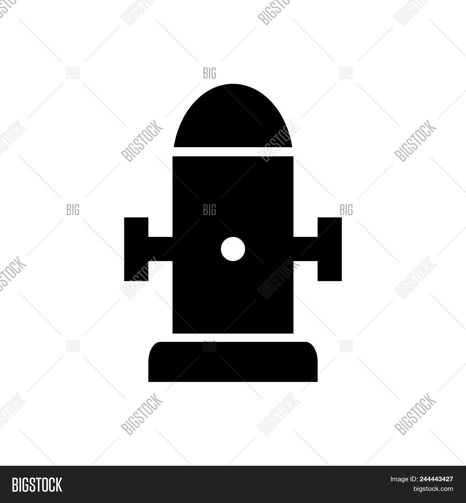 Hydrant Vector Icon Vector & Photo (Free Trial) | Bigstock